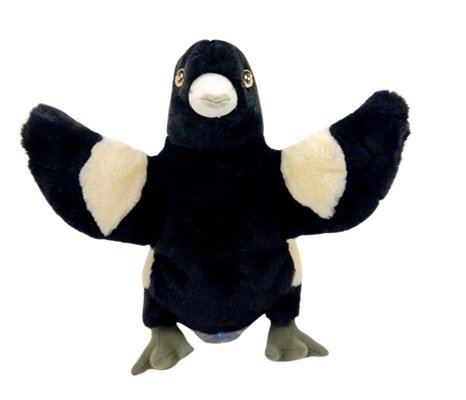 ECO BUDDIES - HAND PUPPET: MAGPIE – Treetop Toy Shop