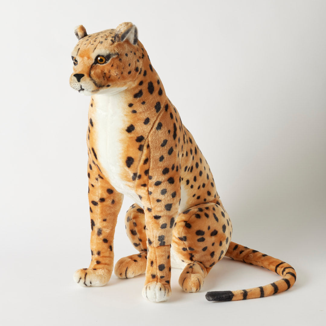 JIGGLE & GIGGLE - LARGE SITTING ANIMAL: CHEETAH – Treetop Toy Shop