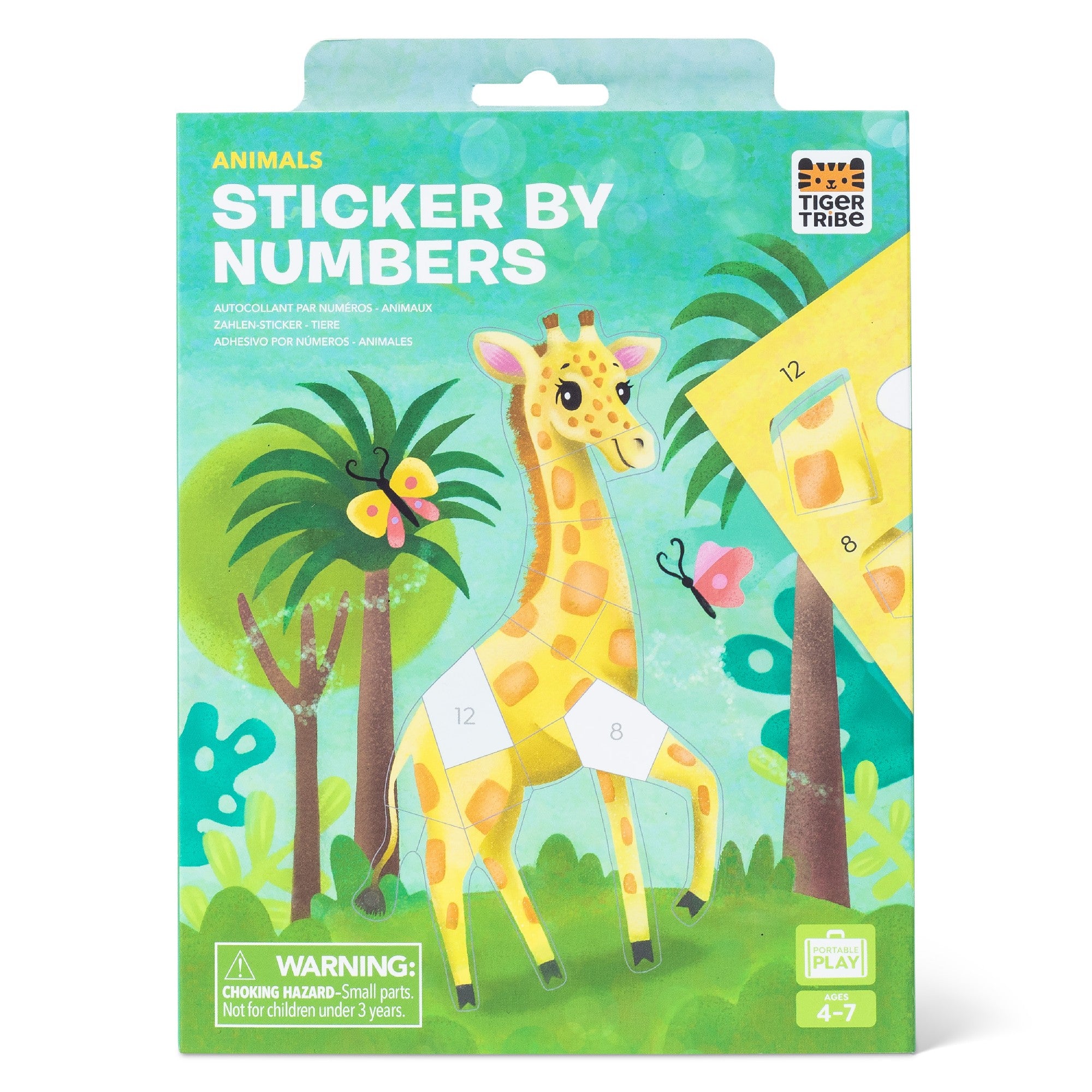 TIGER TRIBE - STICKERS BY NUMBERS: ANIMALS – Treetop Toy Shop