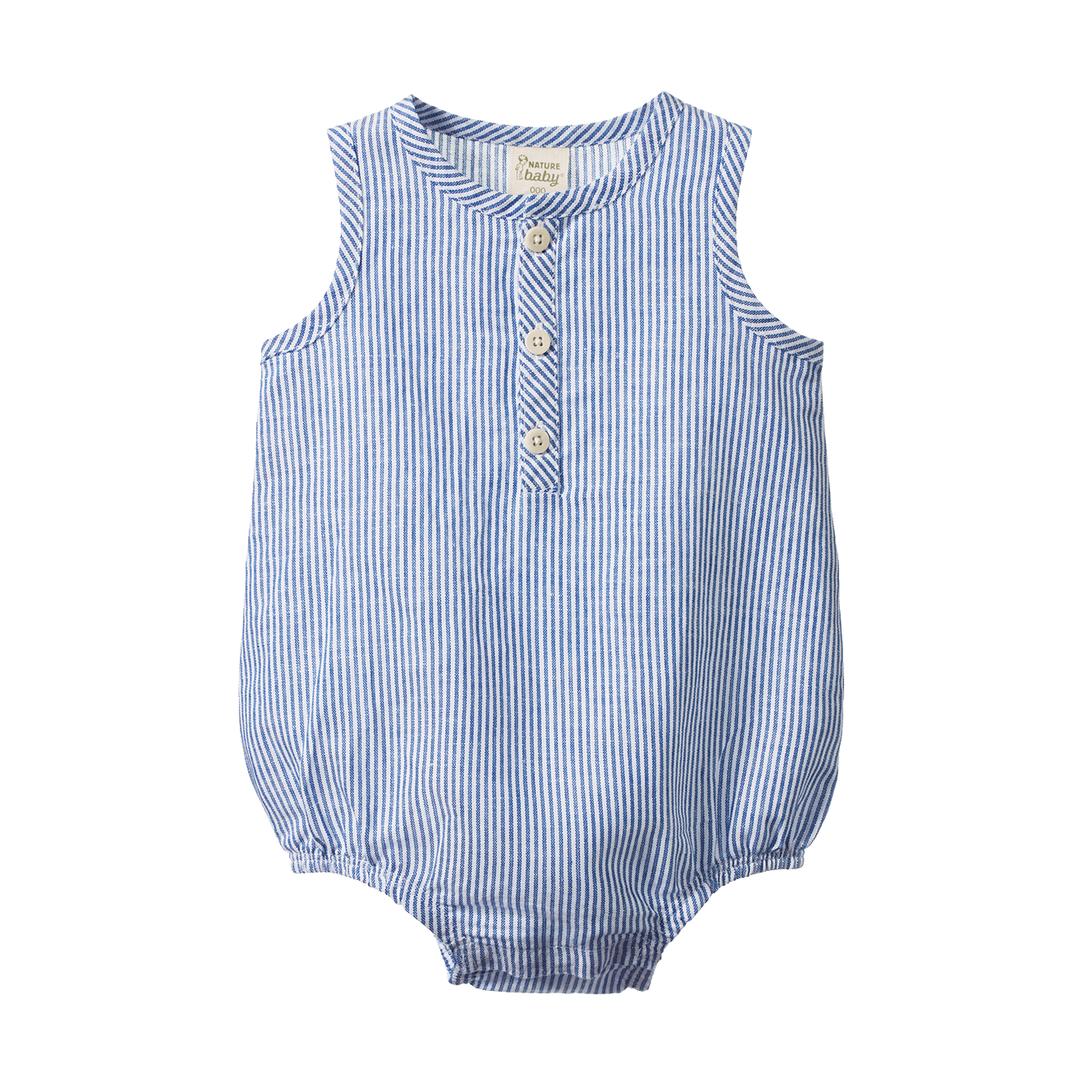 NATURE BABY - CEDAR SUIT: LINEN BLUE STRIPE – Treetop Toy Shop